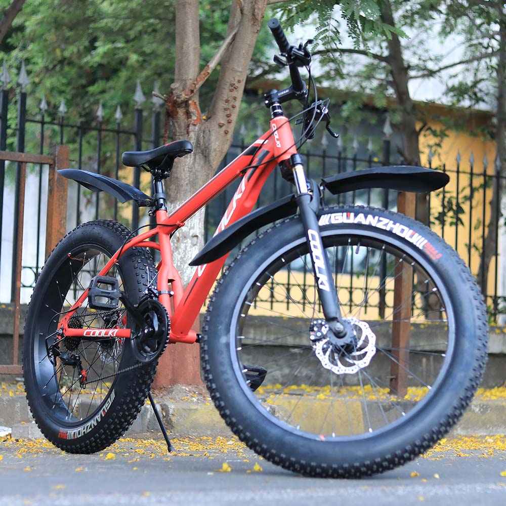 Fat Tyre Cycle SS026 Shimano Gears 21 Speed Dual Disc Brakes For Adults