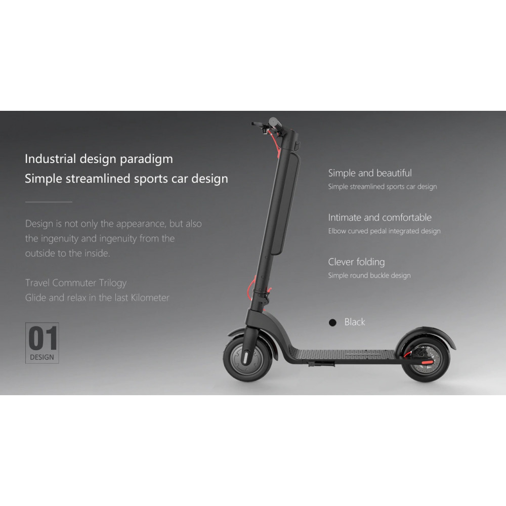 X8 adult folding electric scooter With aluminum alloy Body And battery ...