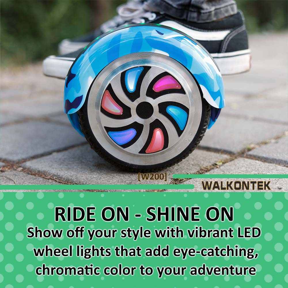 Electric Skateboard Hoverboard With Led Light Up Wheels For Adults ...